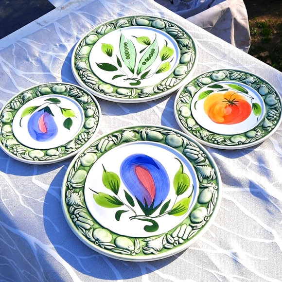 Vintage | Accents | Vintage Hand Painted Italian Plates | Poshmark